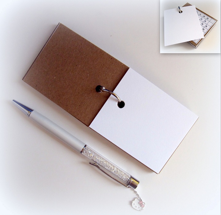 2013 Calendar With Mini Notepad. 2.5x3 Size Chipboard on Luulla